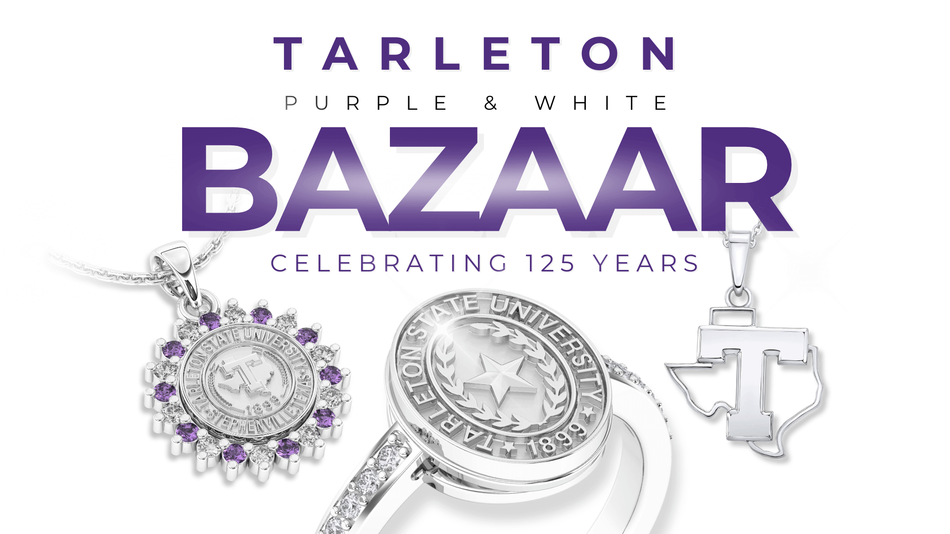 Purple and White Bazaar A Tarleton Tradition