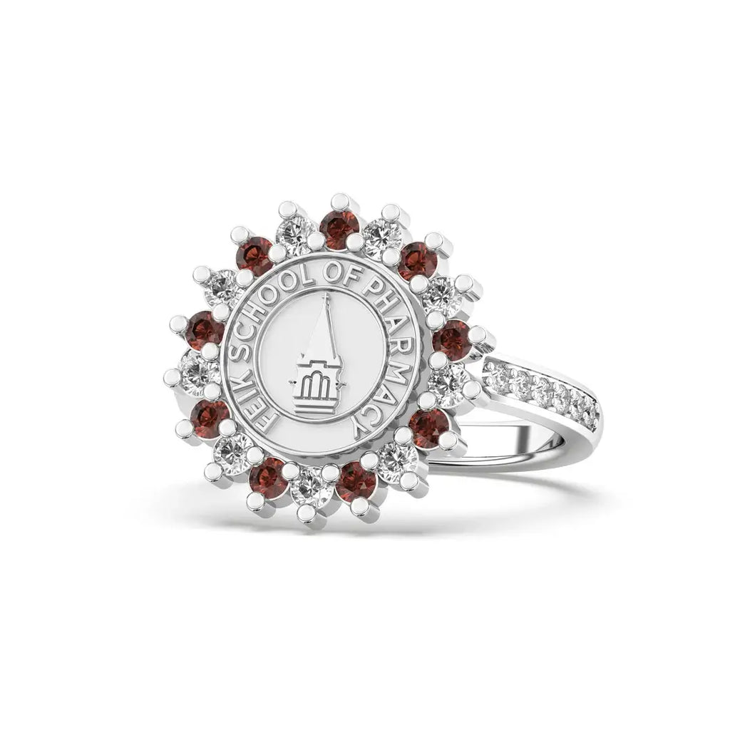 UIW Feik School of Pharmacy Ring 245 Prestige Platinum Silver