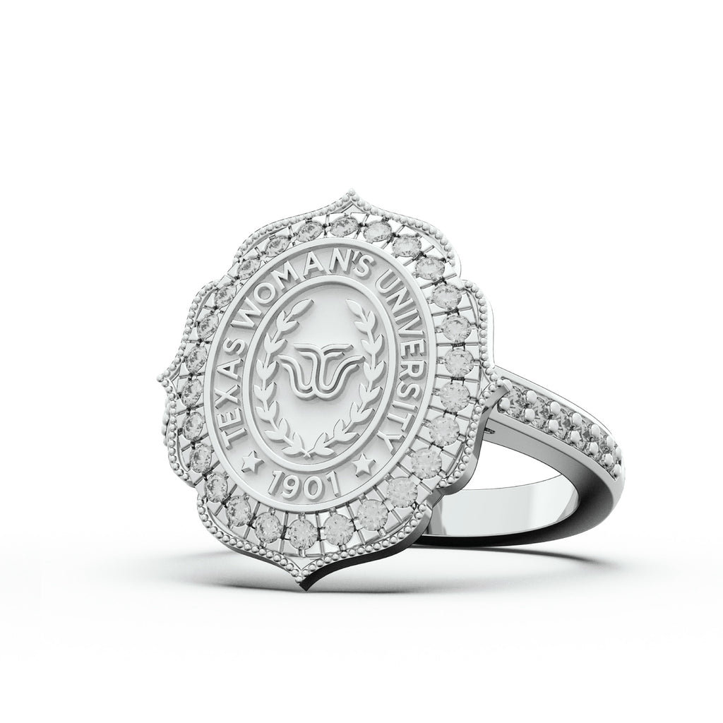 312 Grace Texas Woman's University Graduation Seal Ring – San Jose Jewelers
