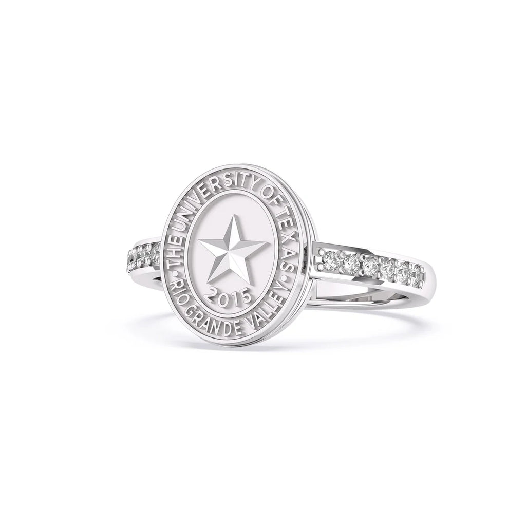 UTRGV Ring | 228 Vida | University of Texas Rio Grande Valley | Platin ...
