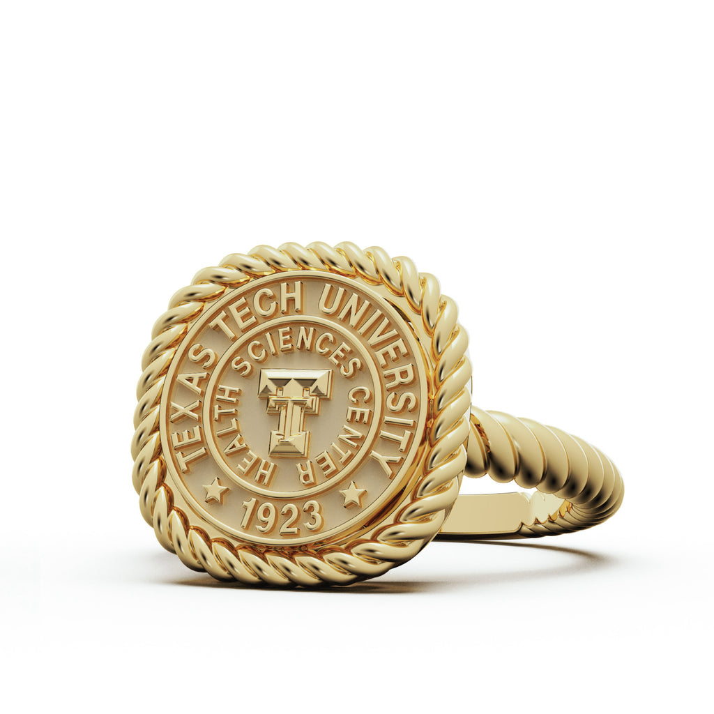 222 Classic Texas Tech Health Sciences Center Graduation Seal Ring ...