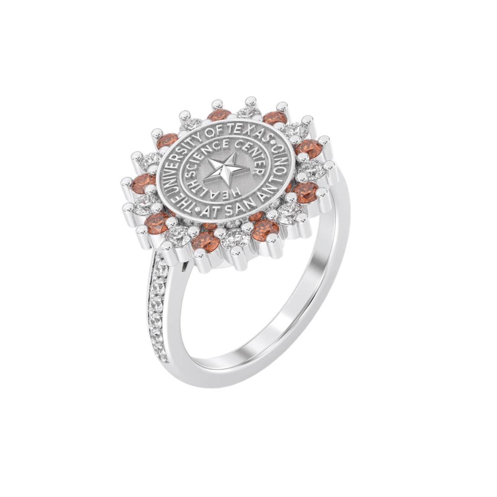 UT Health Science Center Ring 245 Prestige Platinum Silver